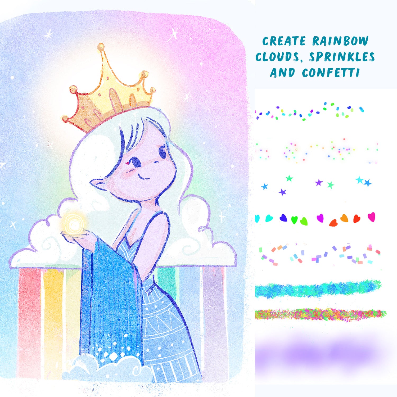 Rainbow Procreate Brushes – Carlianne Creates